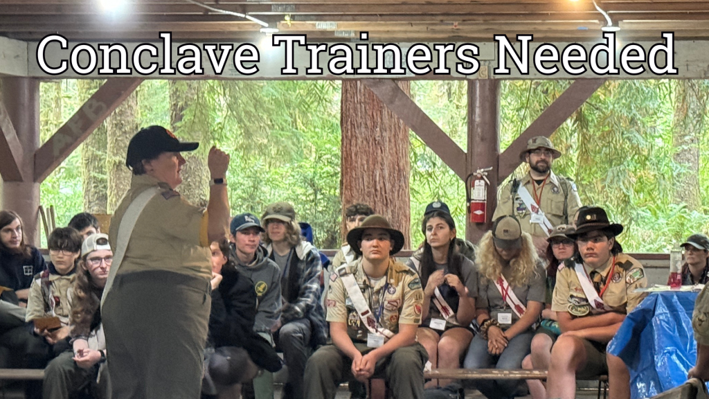 Conclave Trainers Needed | Section G16